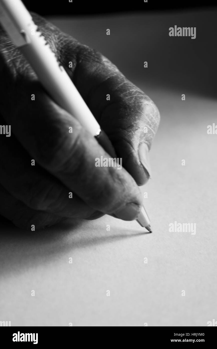 Old paper writing hand Black and White Stock Photos & Images - Alamy