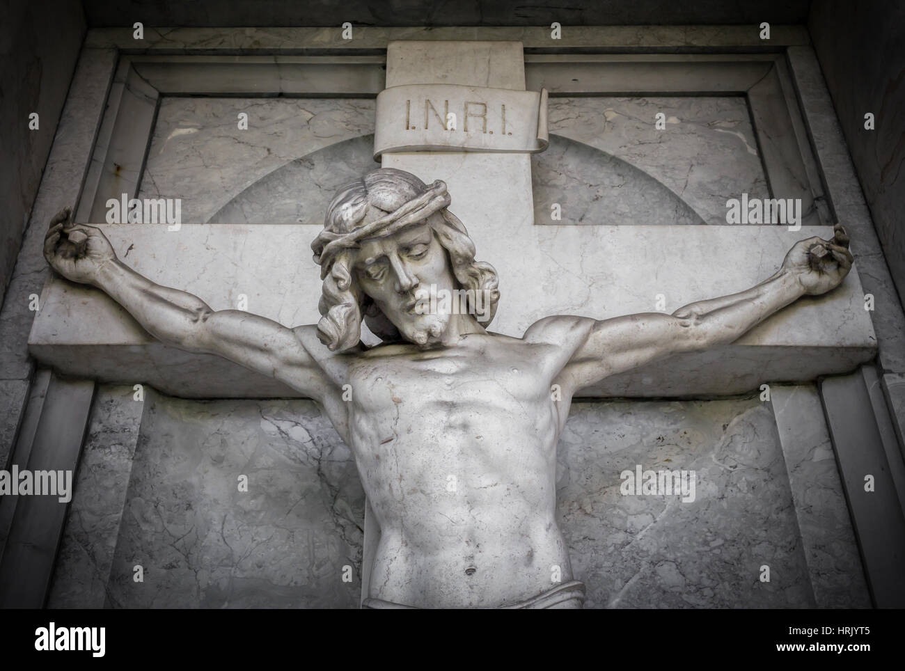 The suffering of Jesus Christ (statue fragment religion Stock Photo - Alamy