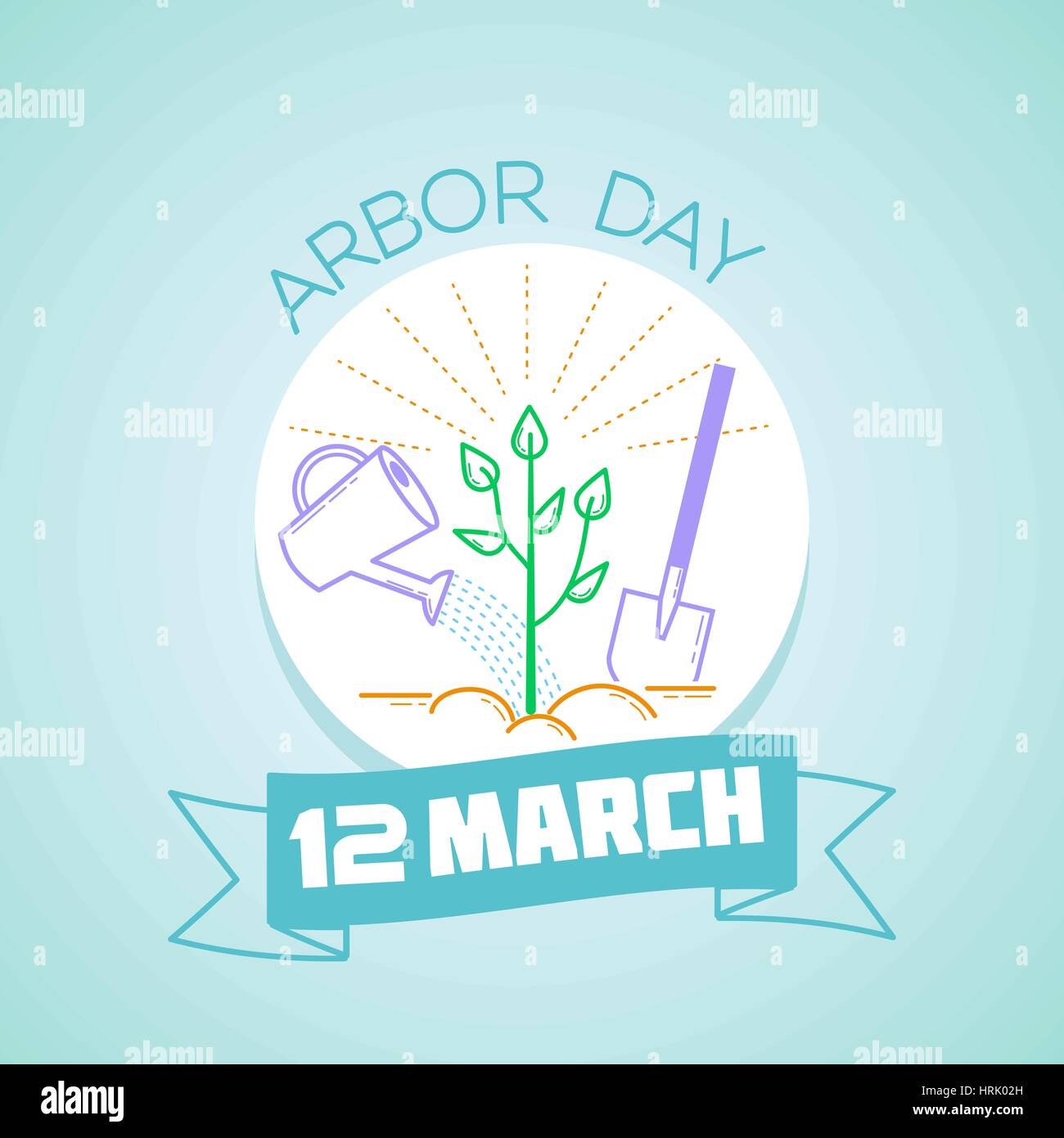 Calendar for each day on March 12. Greeting card. Holiday - Arbor Day ...