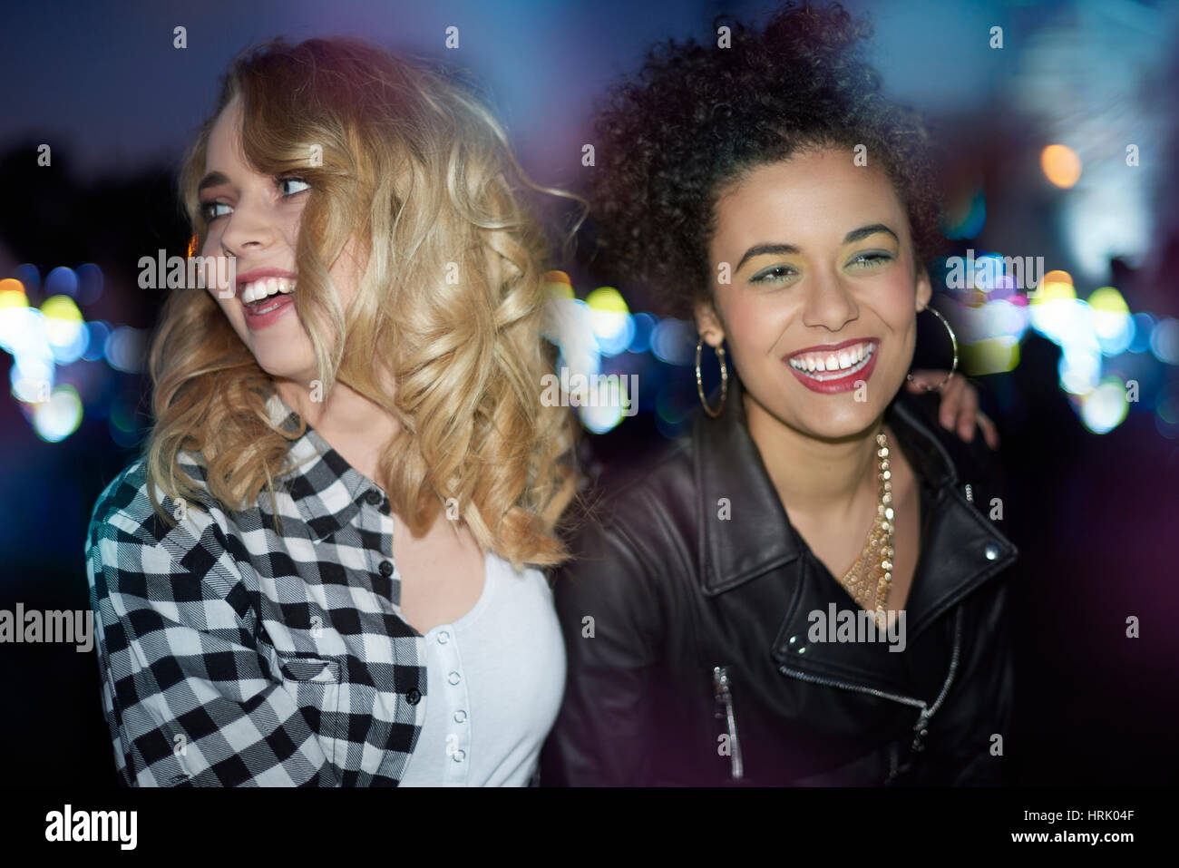 Girls in the festival mood Stock Photo - Alamy