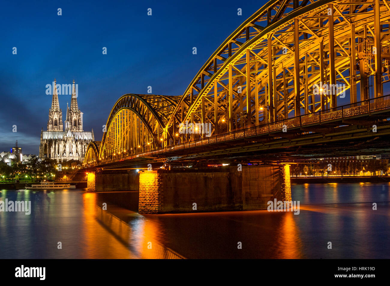 Cologne Cathedral, Hohenzollern Bridge, River Rhine, Historic centre ...