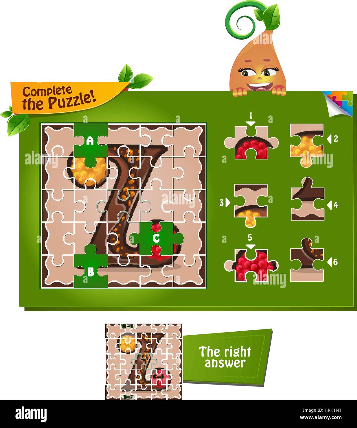 Memory puzzle board game Stock Vector Images - Alamy