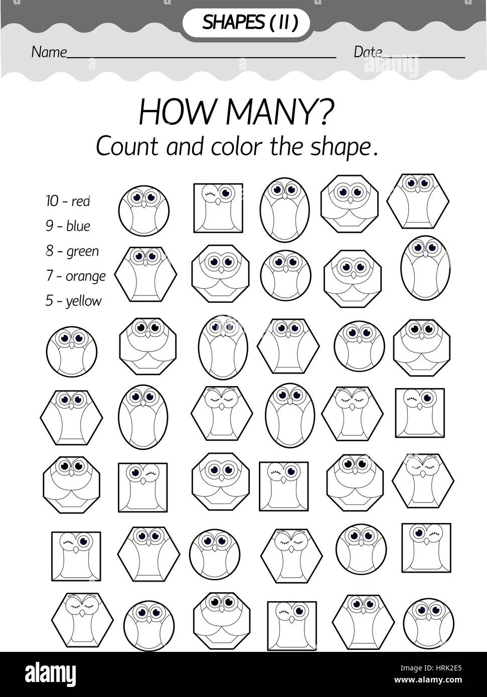 Training material- coloring book : how many? Count and color the ...