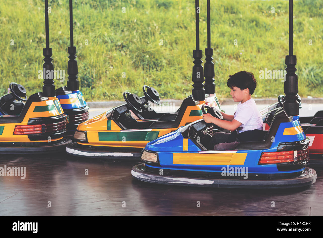 Happy child at the fair Stock Photo - Alamy