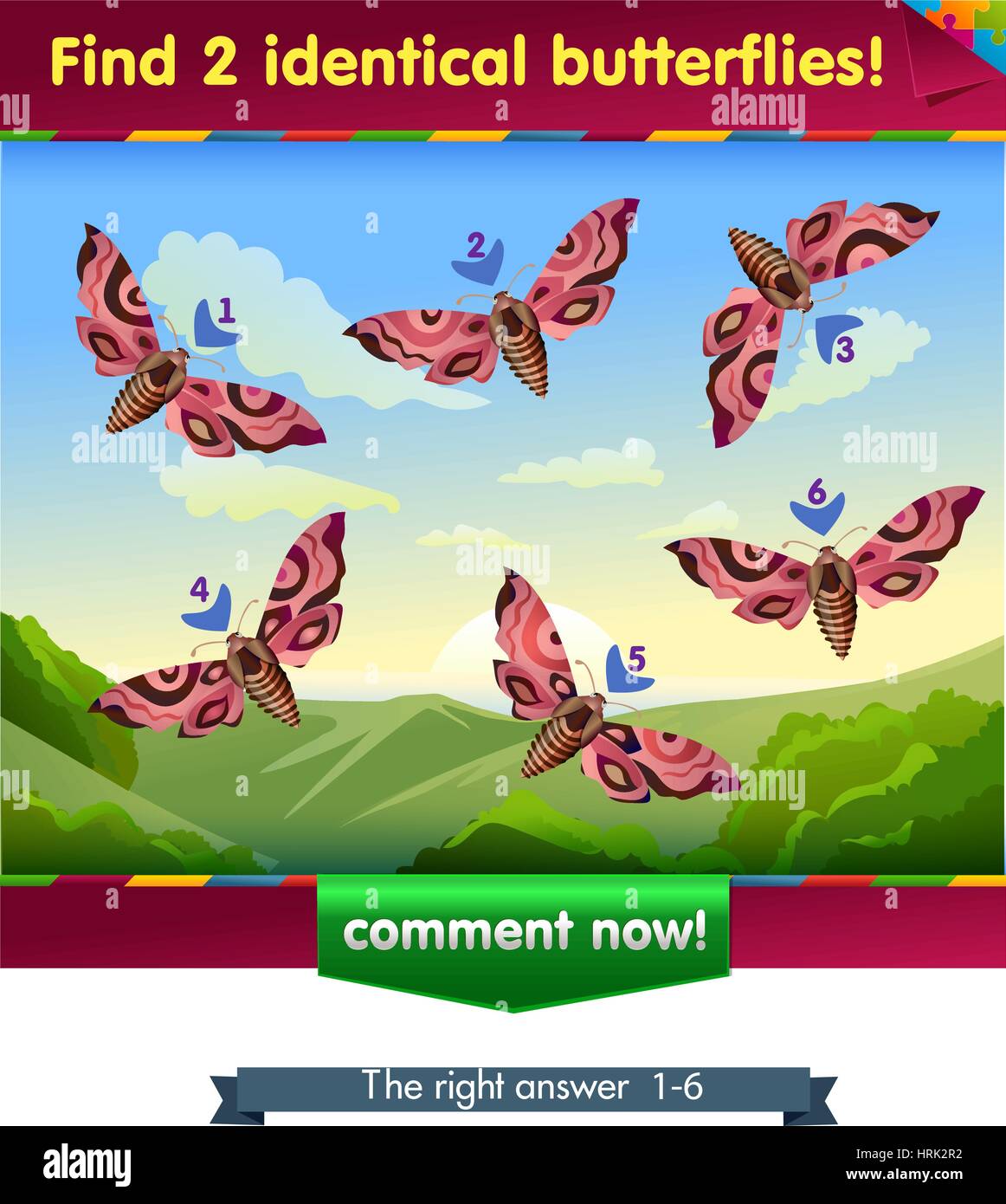 Kids games for 2 Stock Vector Images - Alamy