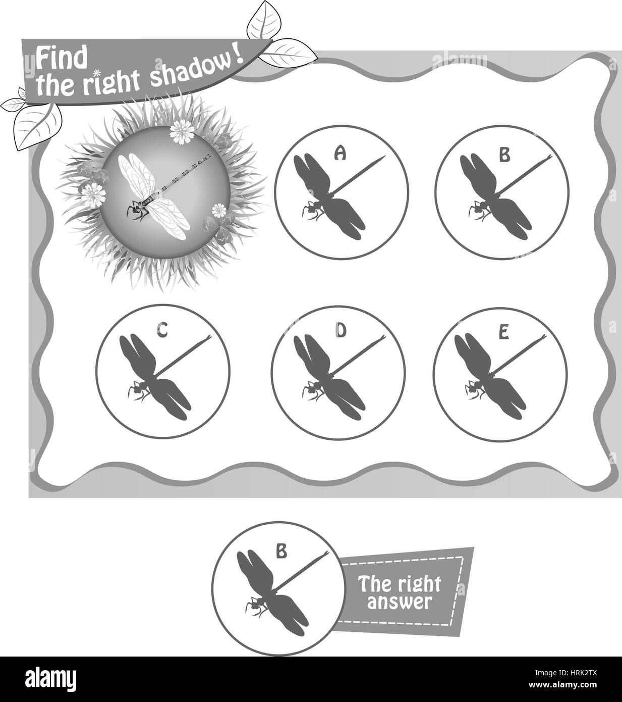 Educational games children find Black and White Stock Photos & Images ...