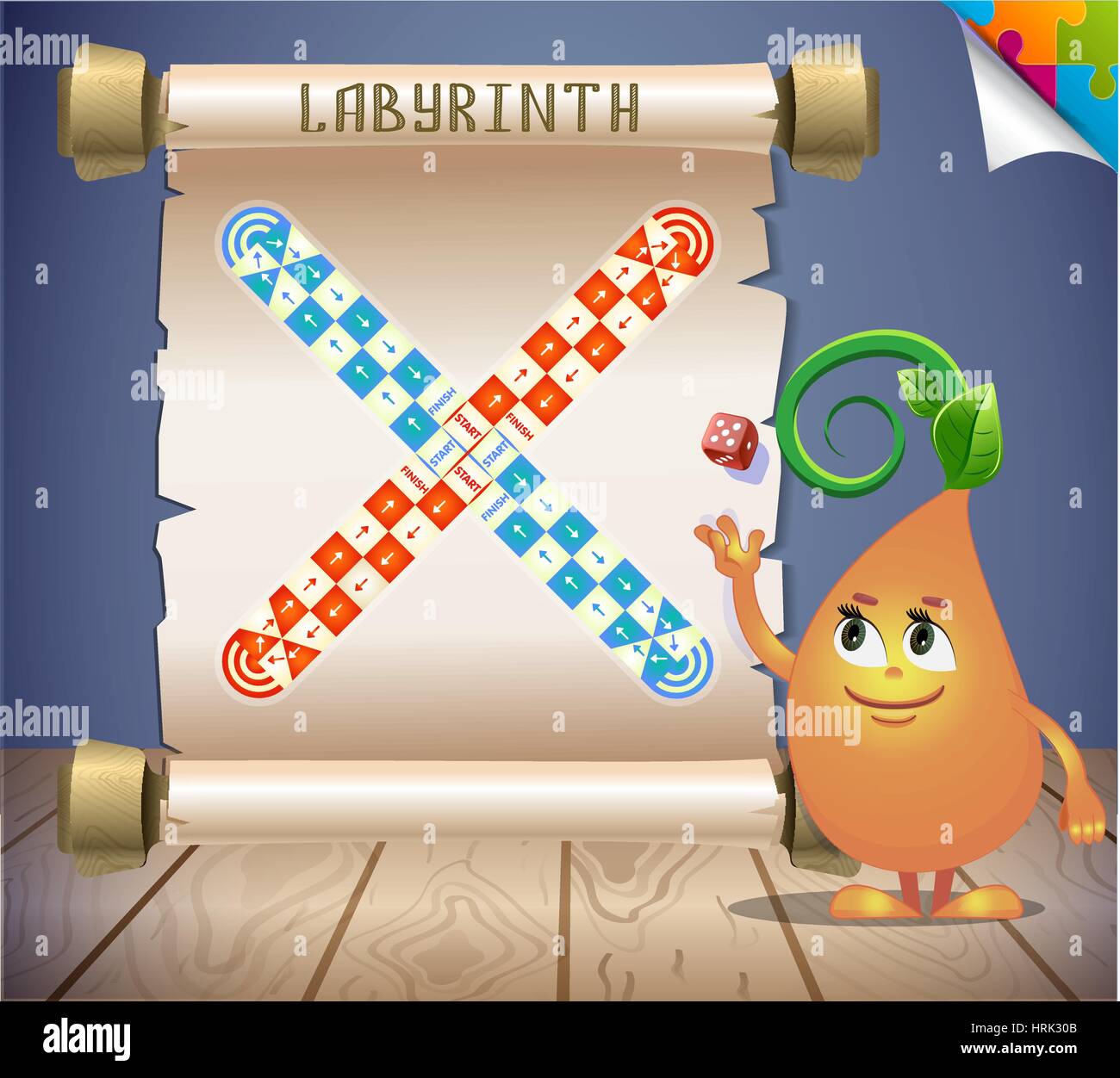 Games collection. Board game: "labyrinth." Rules of the game: the start ...