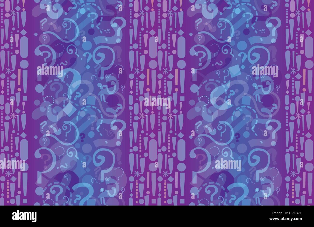 Seamless background of question signs and exclamation marks to ...