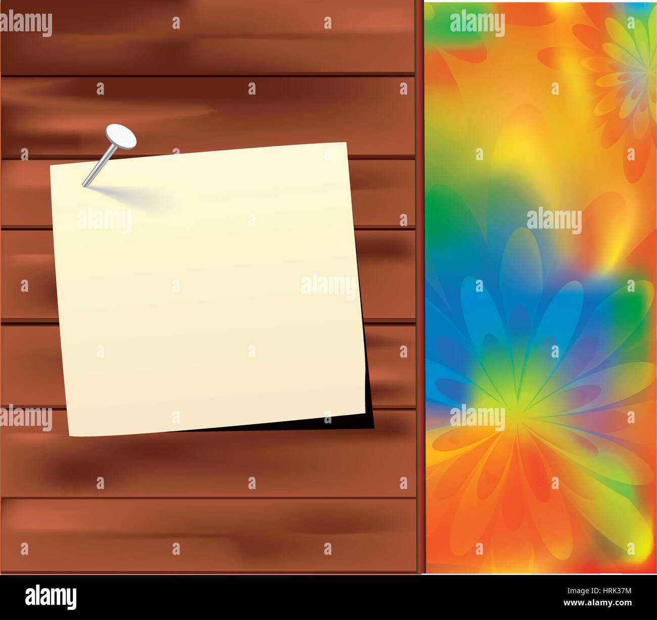 Notice on fence Stock Vector Images - Alamy