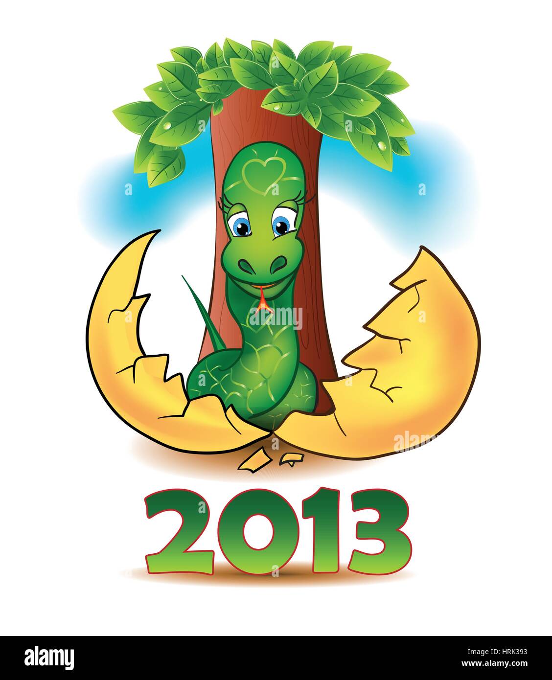 snake been born under tree Stock Vector Image & Art - Alamy