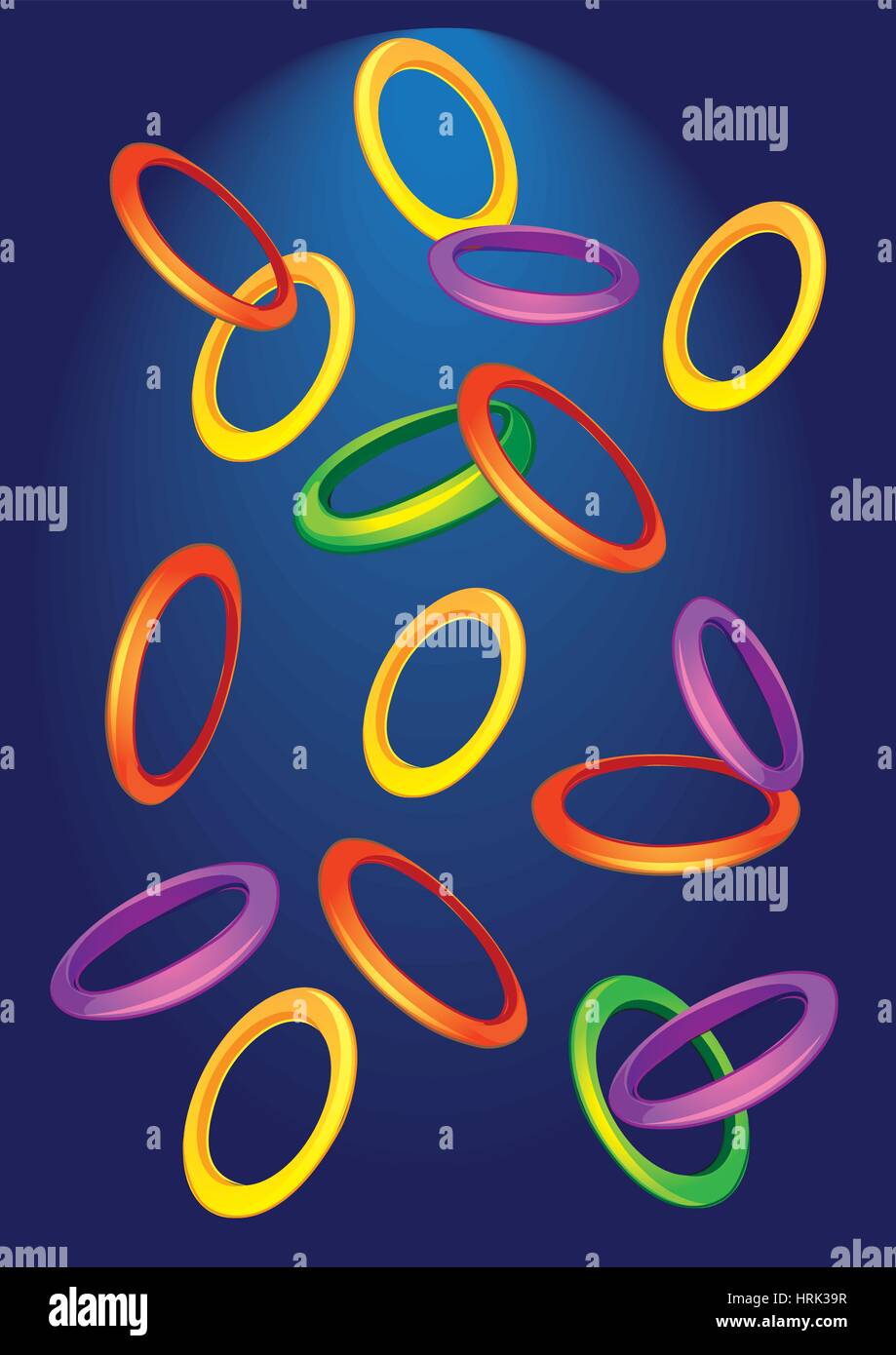 background with colored rings for your design Stock Vector Image & Art ...
