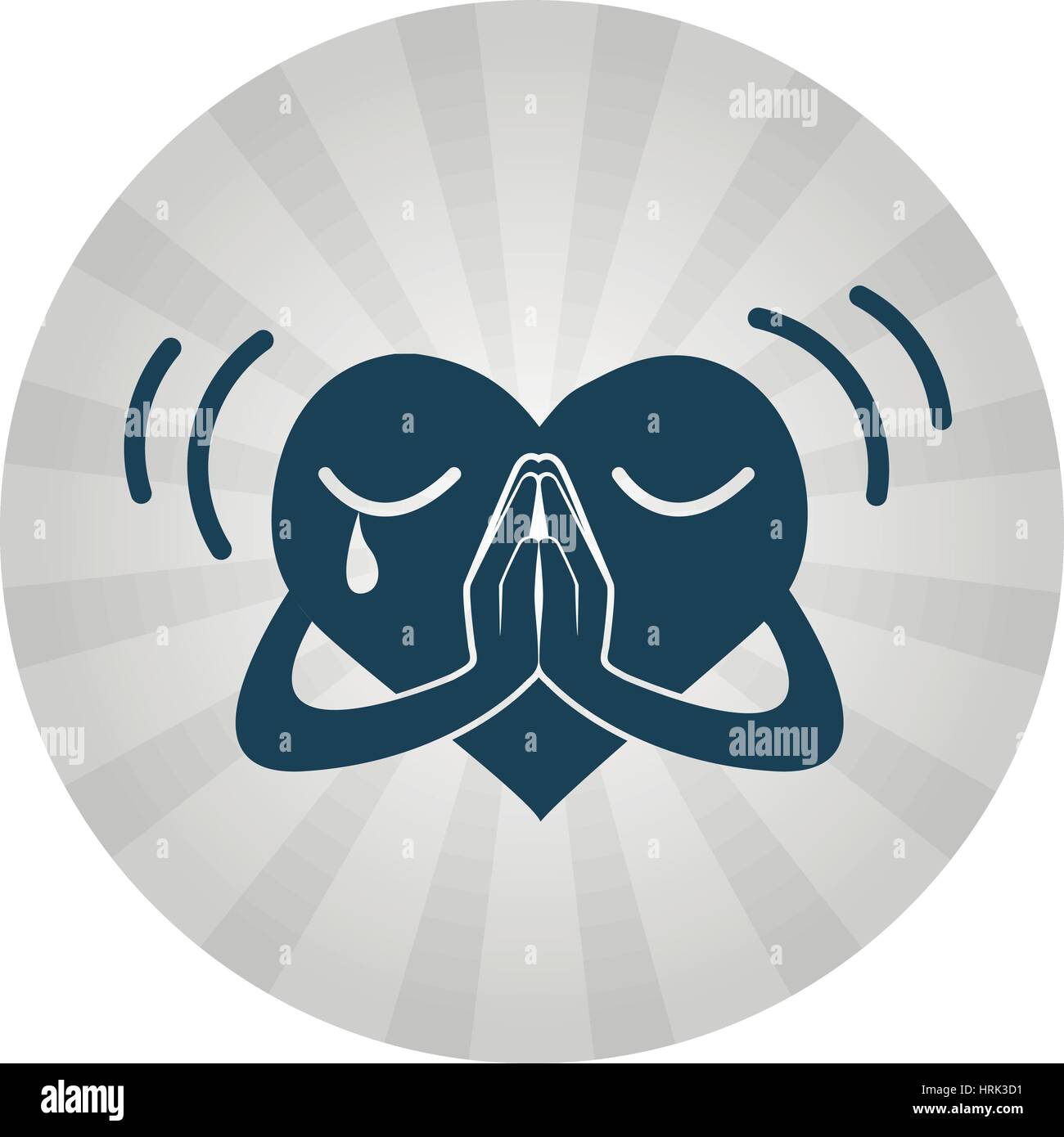 the heart that prays in a flat style Stock Vector Image & Art - Alamy
