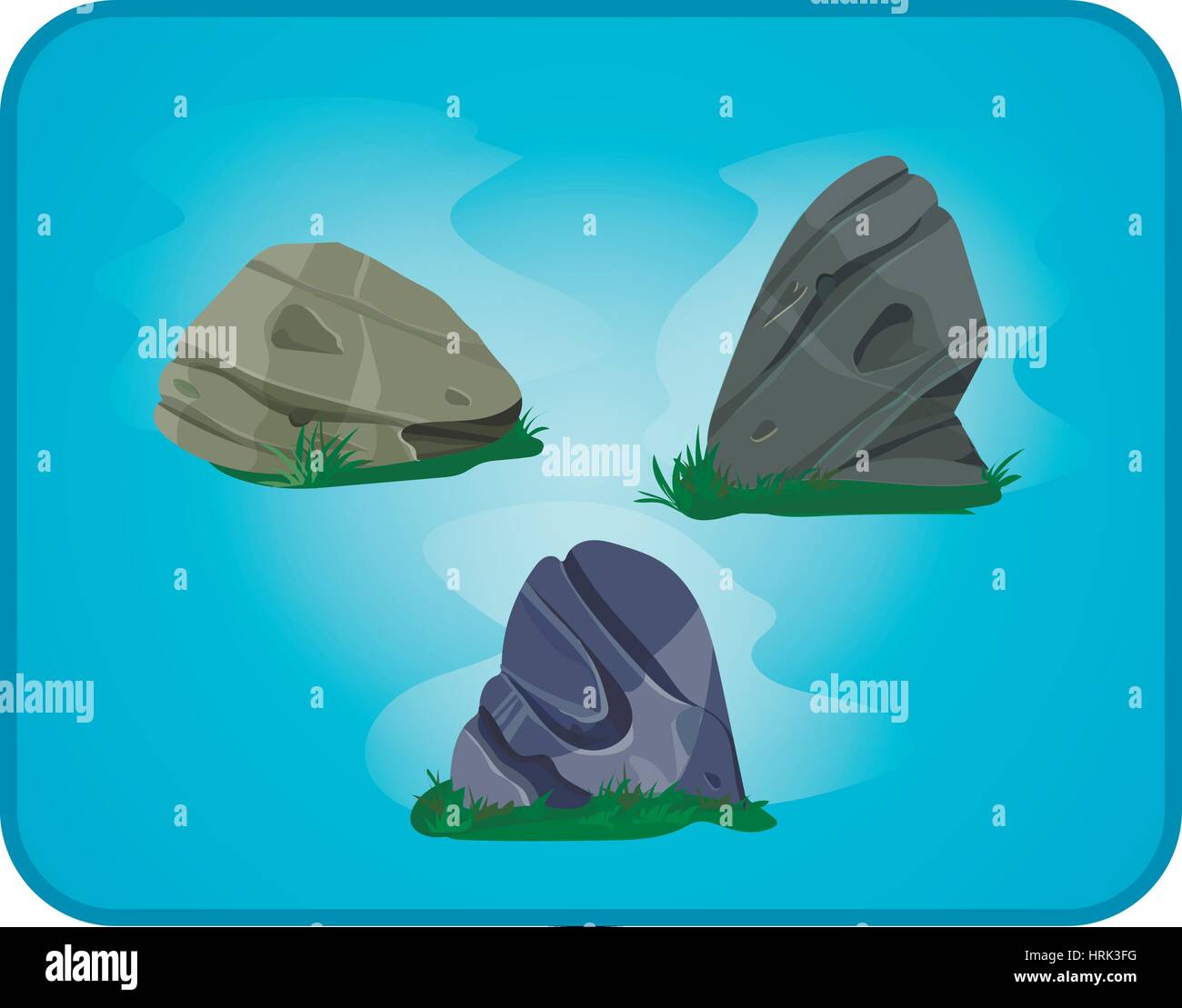 Set of cartoon vector stones Stock Vector Image & Art - Alamy