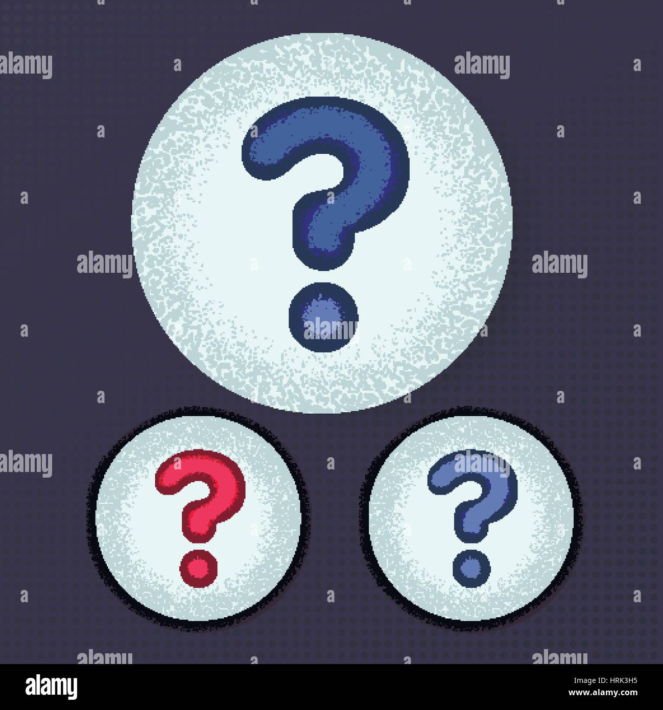 question icon in a circle. It can be used as a button Stock Vector ...
