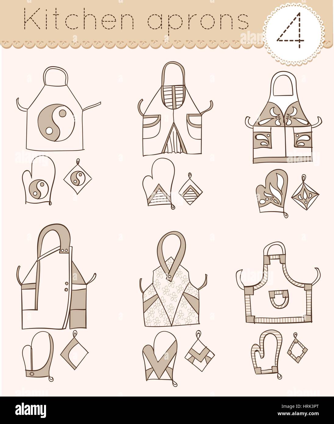 Various aprons hi-res stock photography and images - Alamy