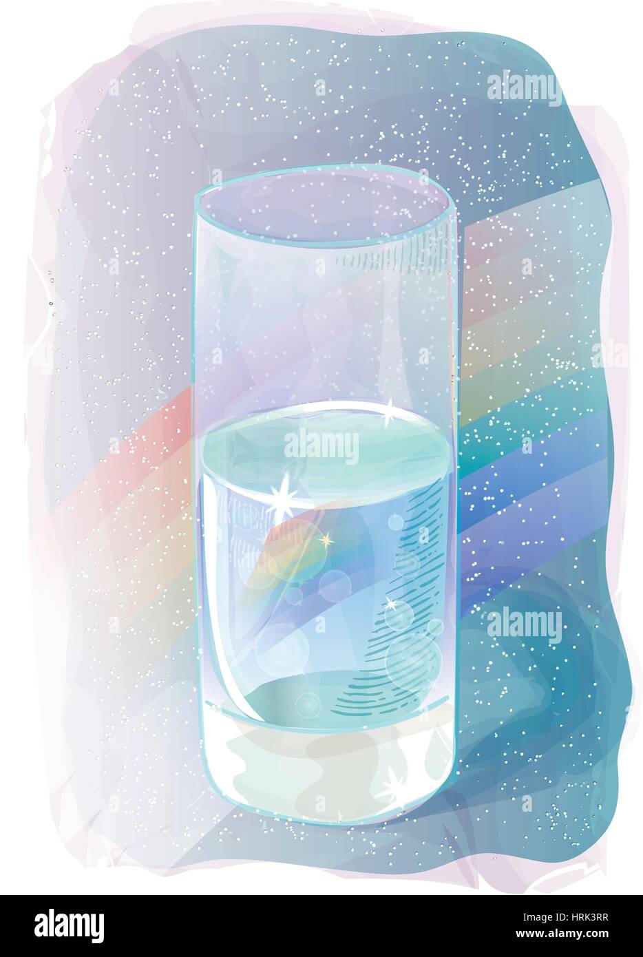 Rainbow stain on wet Stock Vector Images - Alamy