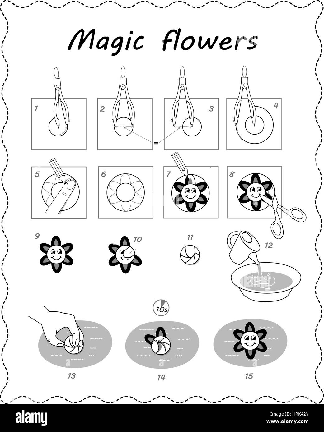 Step By Step Instructions How To Make The Flowers From Paper That Will Will Blossom In Black And