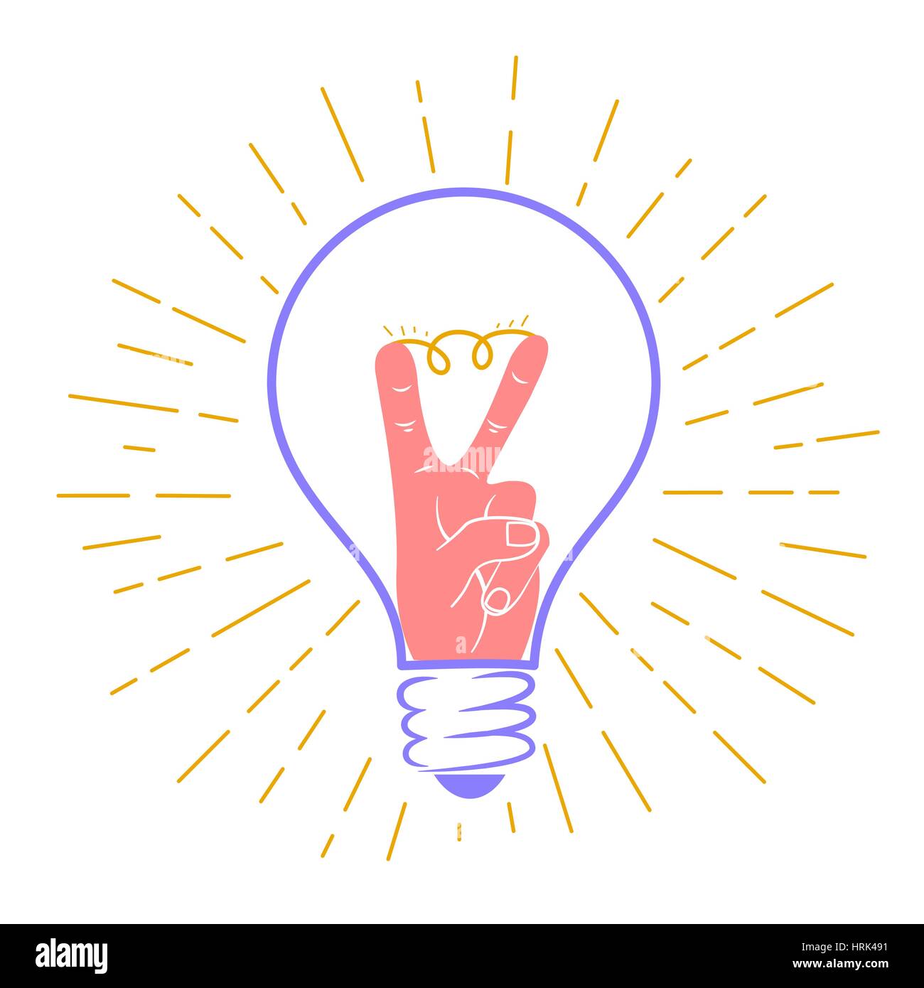 The idea of a modern victory Stock Vector Images - Alamy
