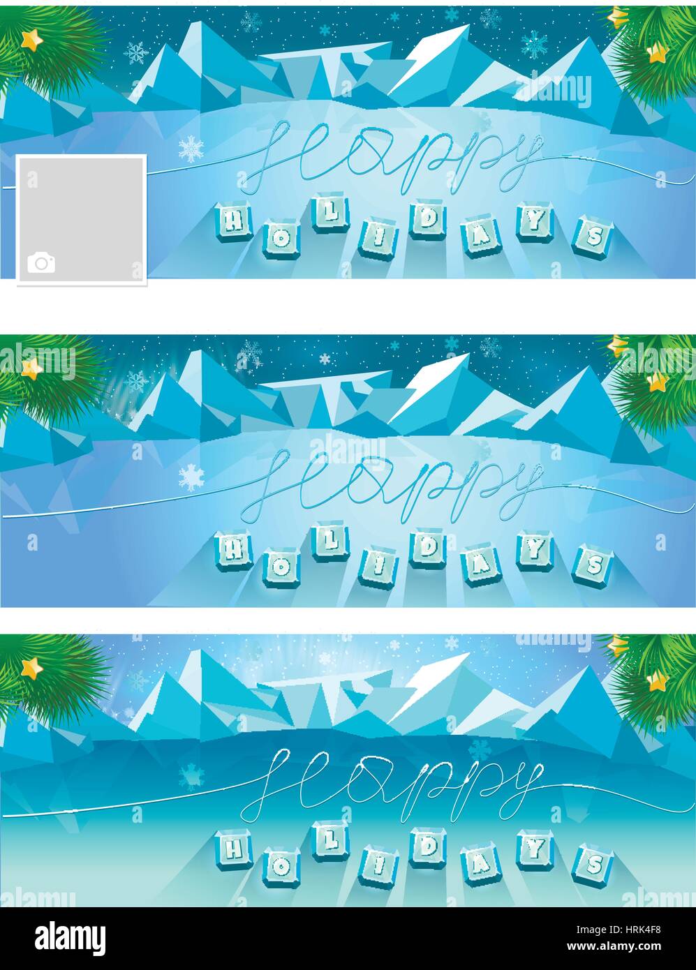 background happy holidays ice style for your design Stock Vector Image ...
