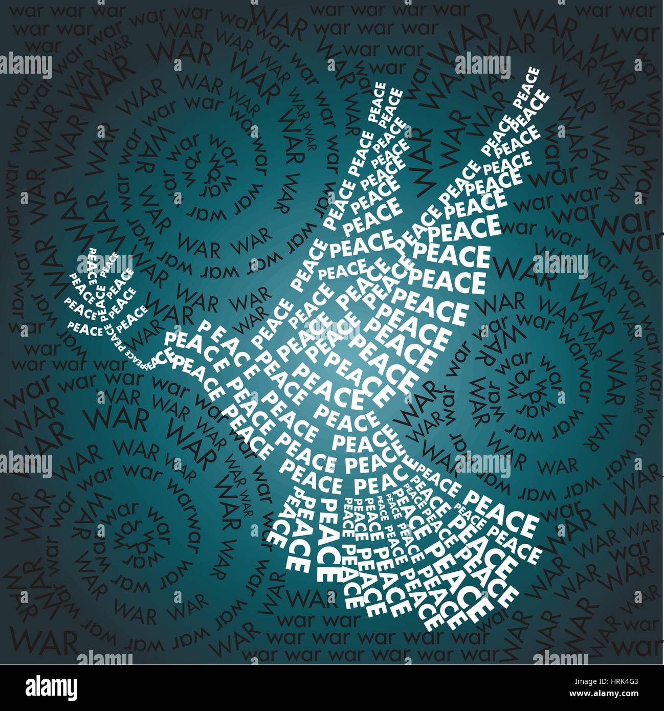 dove of peace in the words background Word War. Day related in shape of ...