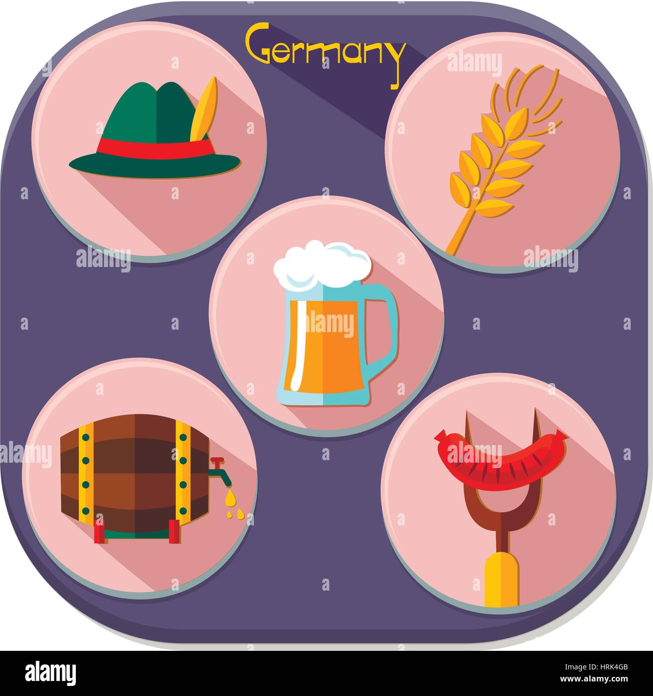 Germany elements collection illustration. Germany infographics and set ...