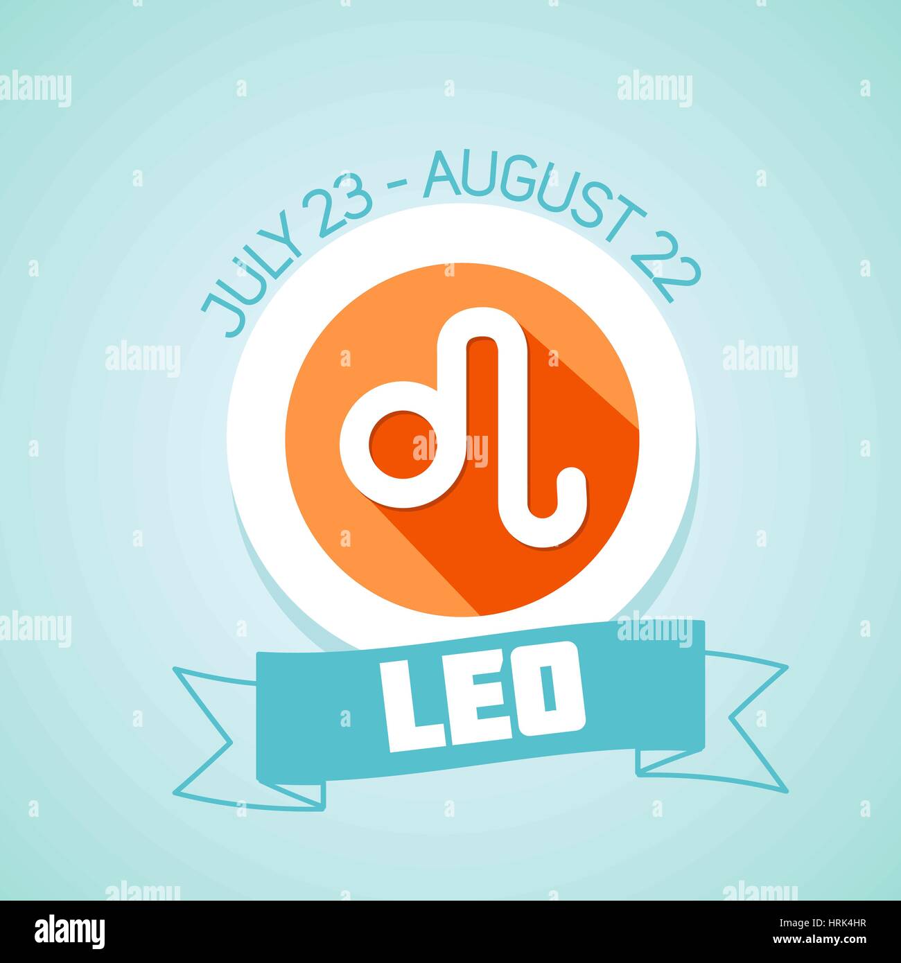 Leo zodiac sign in circular frame, vector Illustration. Contour icon ...