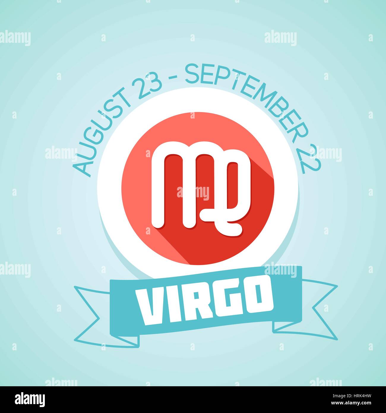 Virgo zodiac sign in circular frame, vector Illustration. Contour icon ...