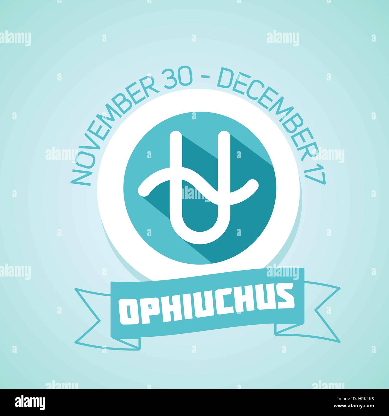Ophiuchus zodiac sign in circular frame-13 zodiac sign, vector ...