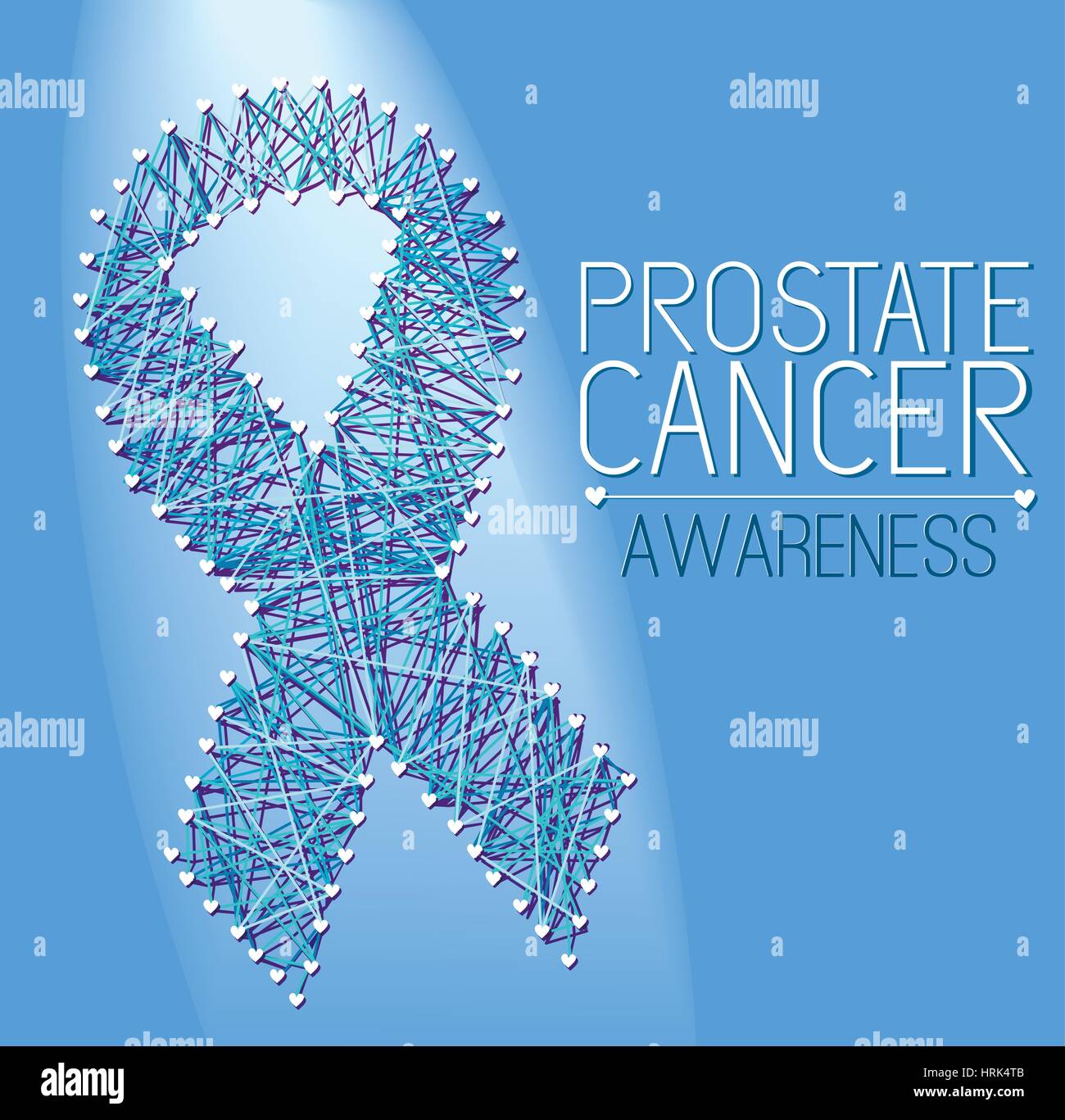 Prostate Cancer Awareness Light Blue Ribbon Stock Vector Image & Art ...