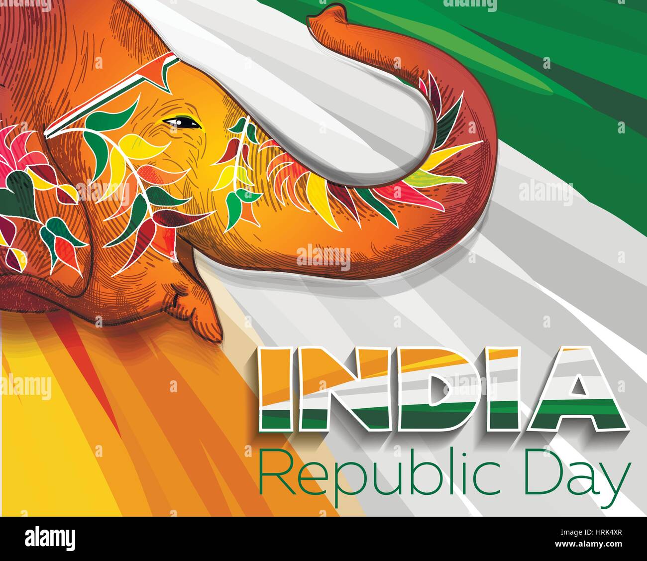 Celebrating republic day Stock Vector Images - Alamy
