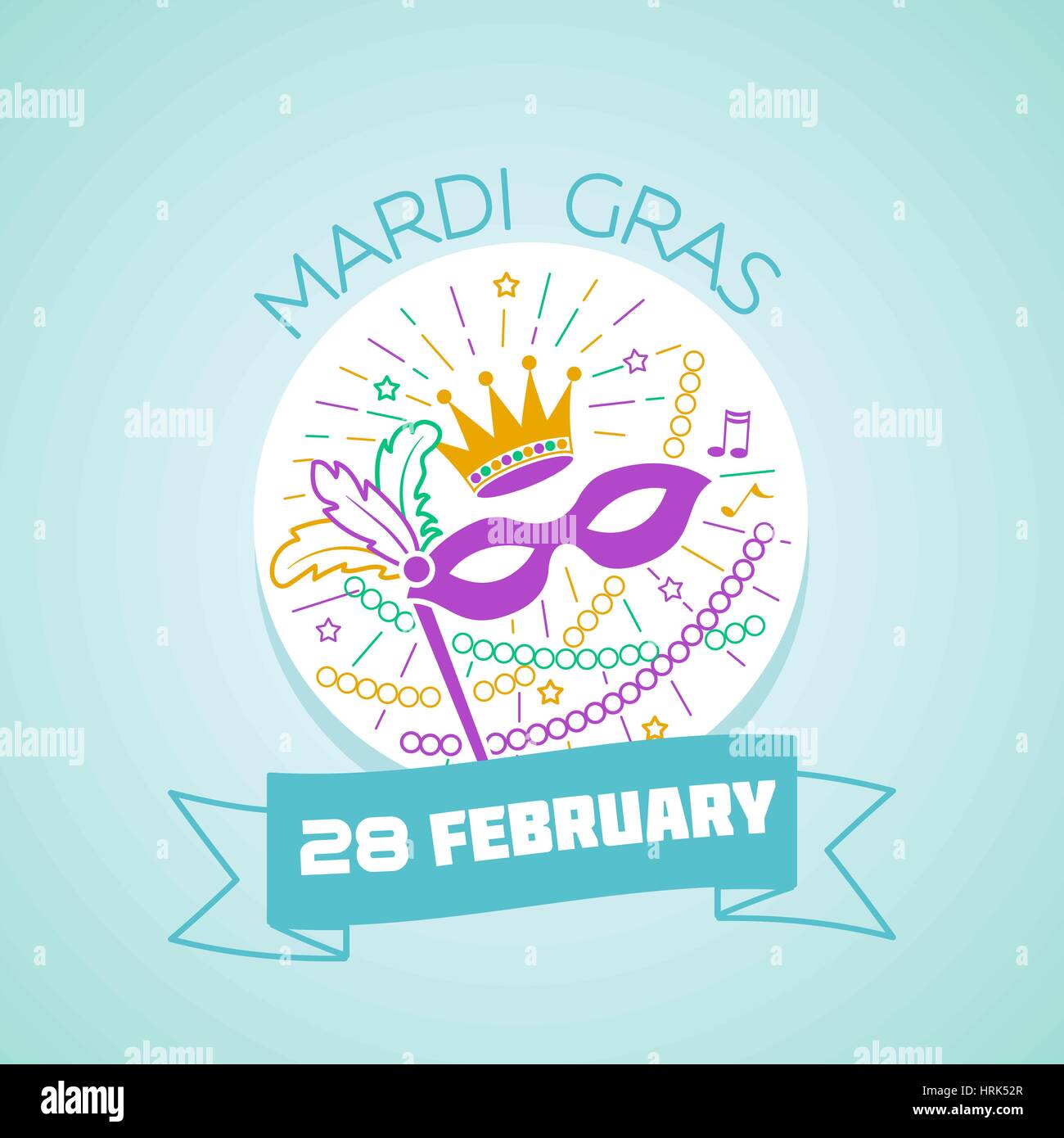 Calendar for each day on February 28. Greeting card. Holiday - mardi ...