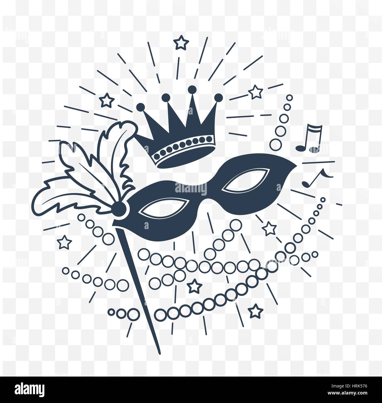 Mardi Gras Crown Clip Art Black And White