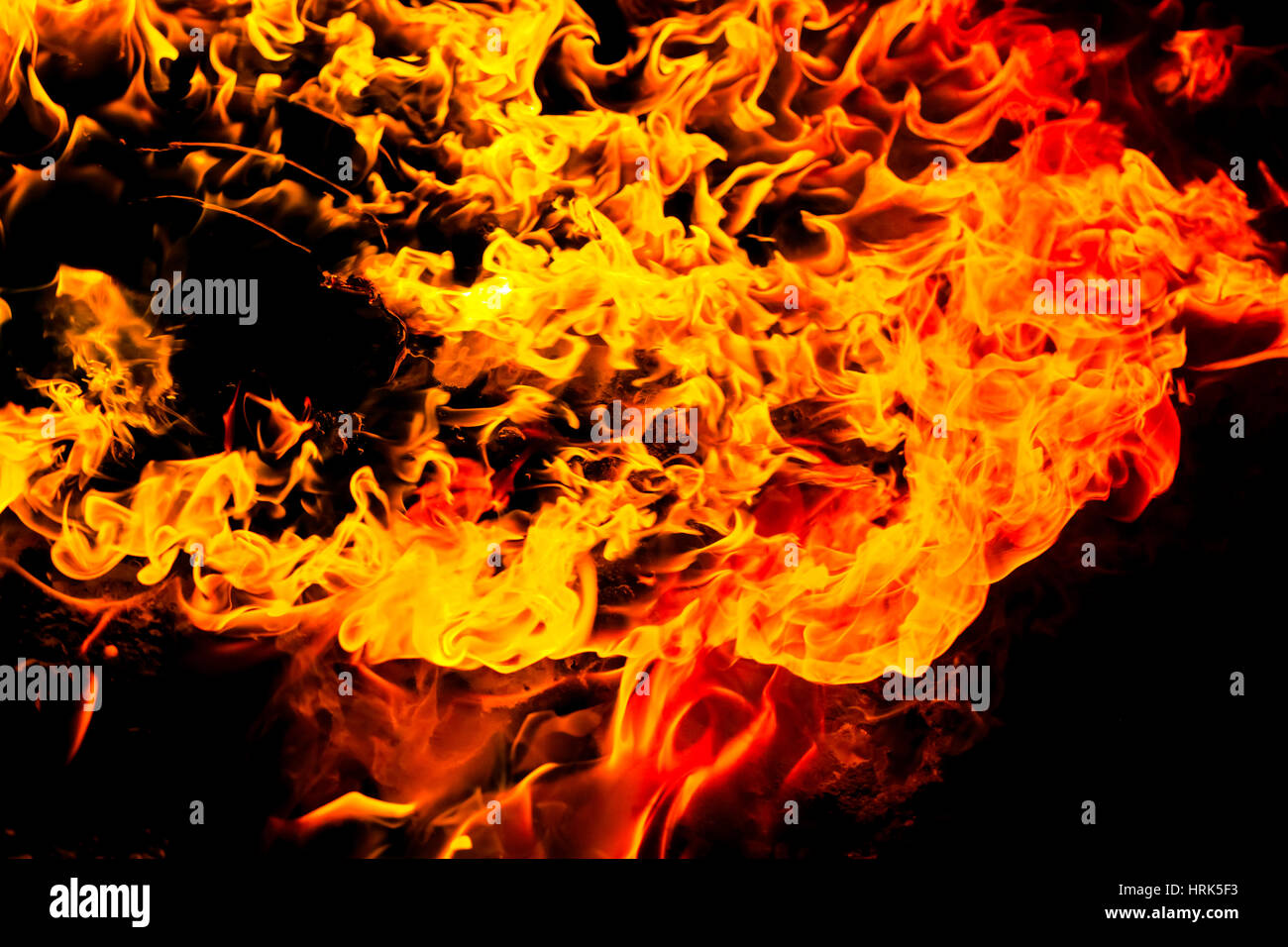 Beautiful burning fire flame background and coals Stock Photo - Alamy