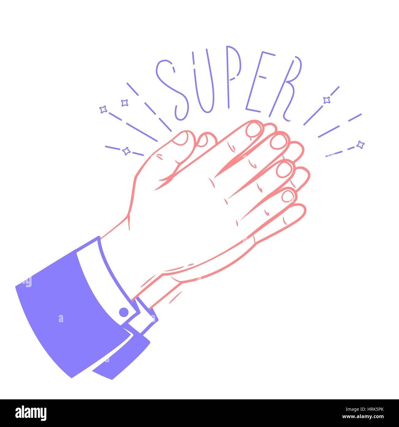 Audience clapping hands Stock Vector Images - Alamy