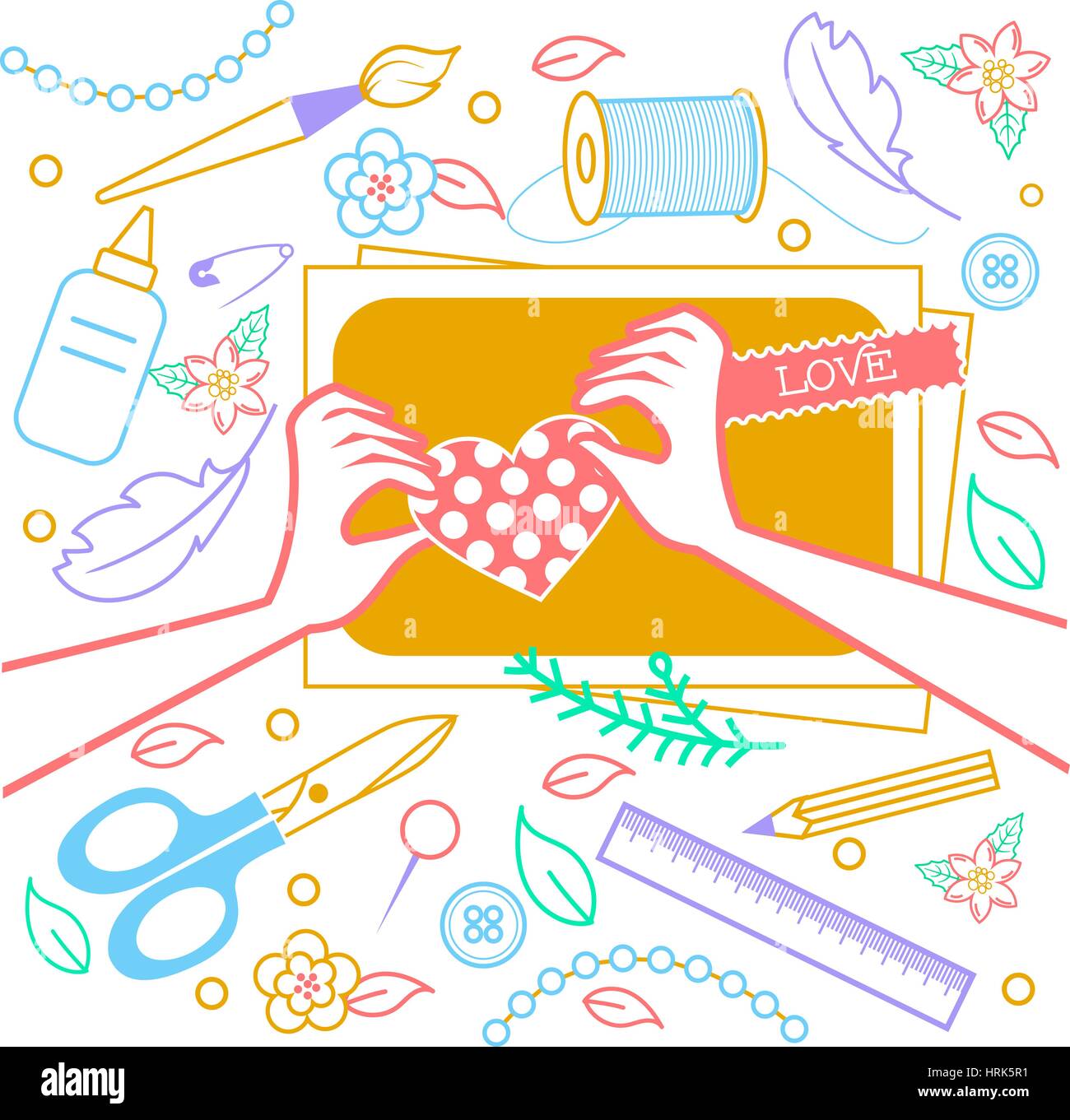 Handmade, crafts workshop, art fair and festival poster . Icon for ...