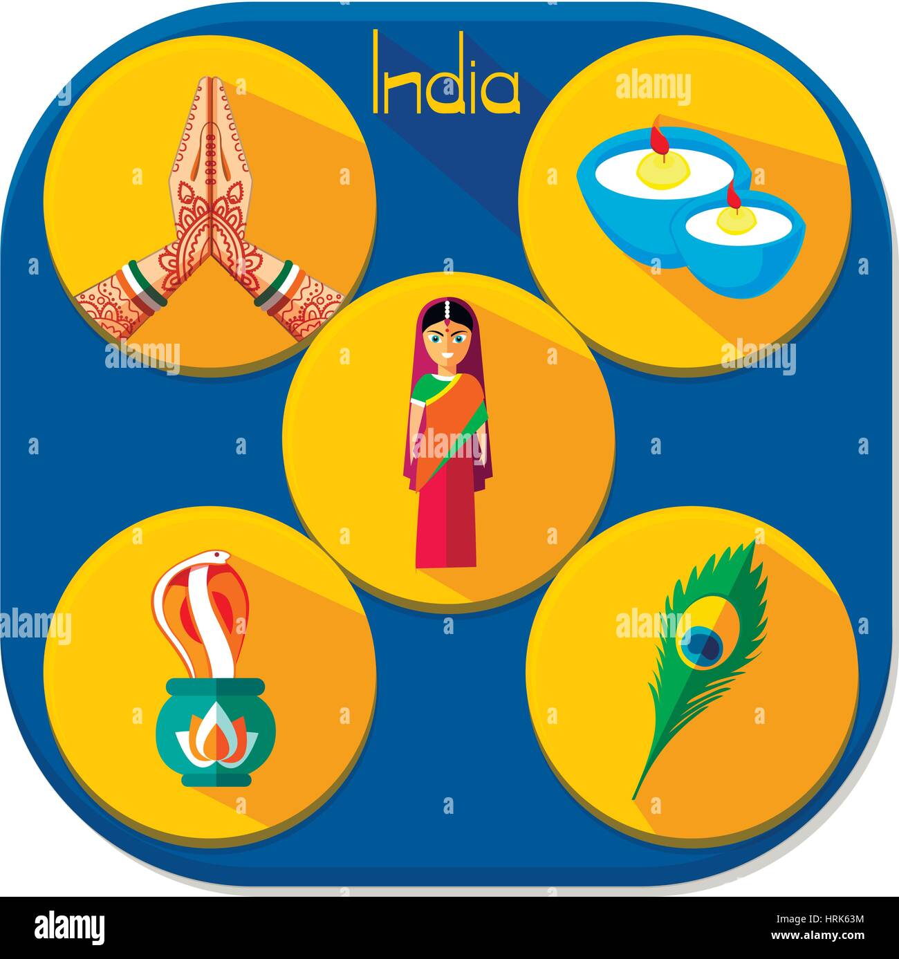 India infographics and set of icons Stock Vector Image & Art - Alamy