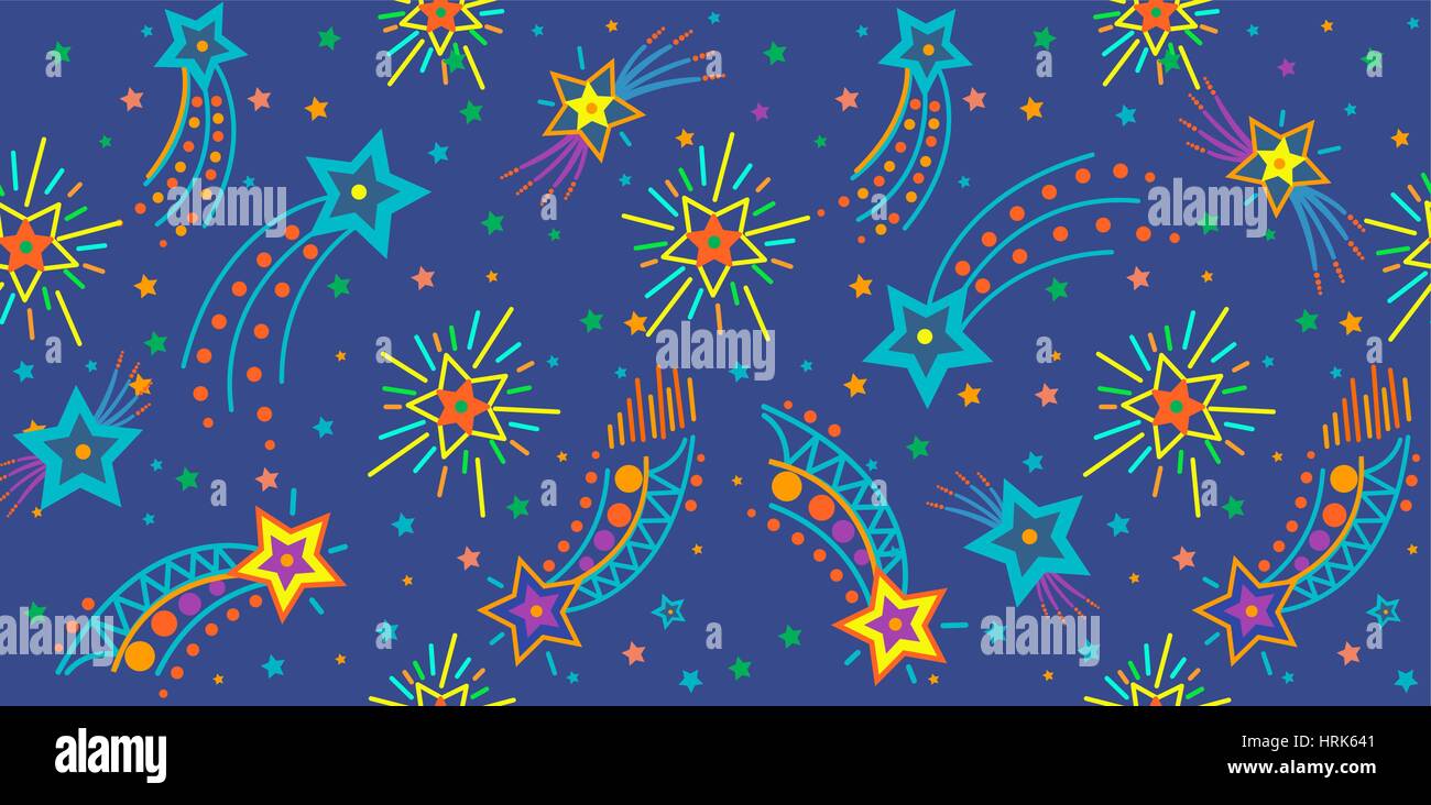 festive sky as a seamless background Stock Vector Image & Art - Alamy