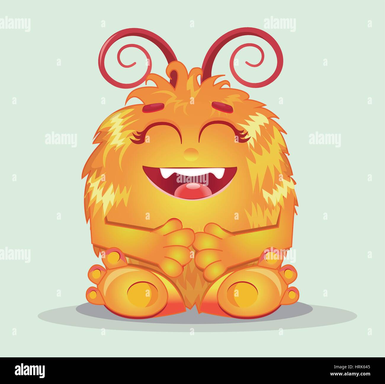 Good monsters as a hero, to games, children's magazines Stock Vector ...