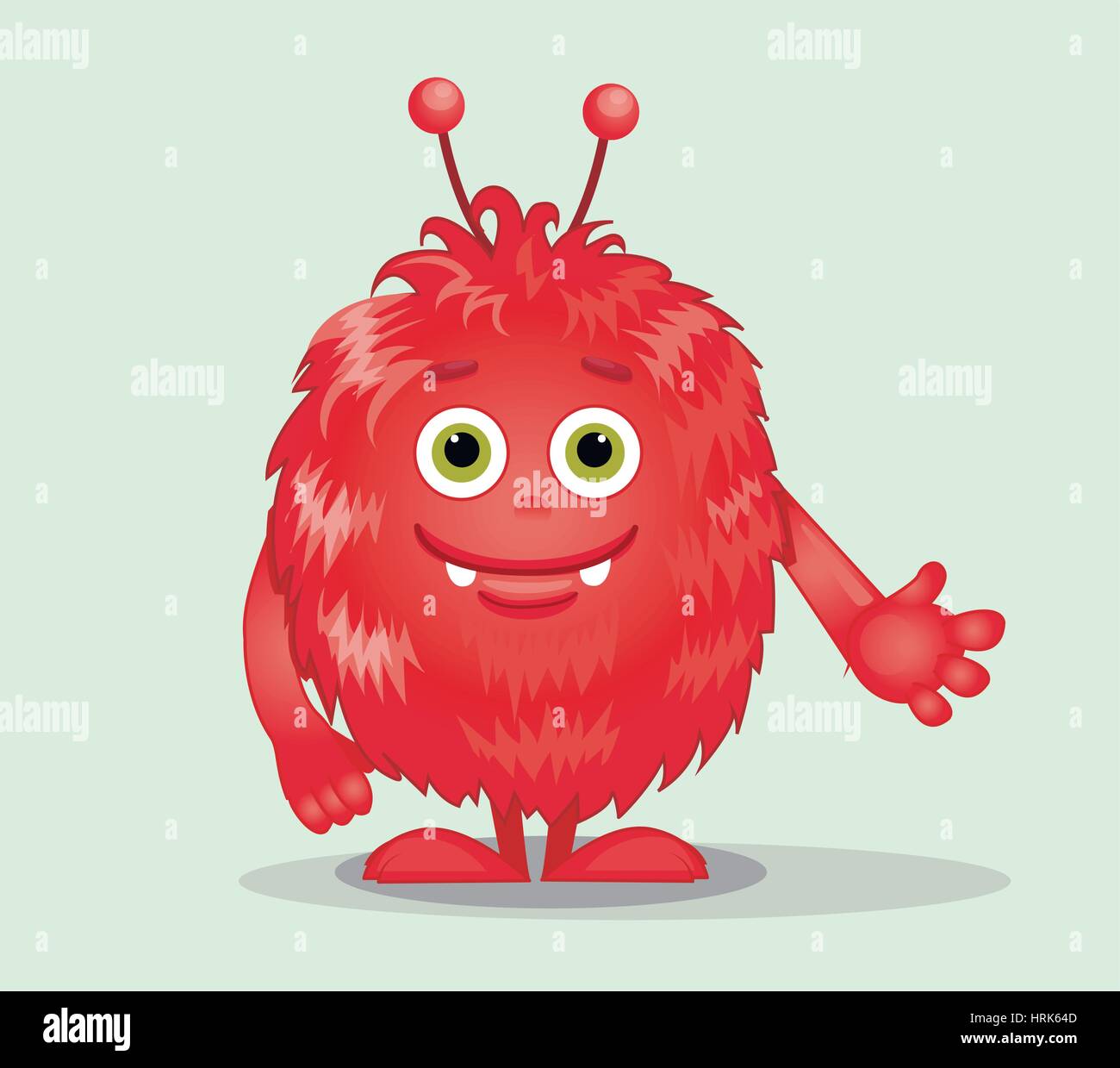 Good monsters as a hero, to games, children's magazines Stock Vector ...