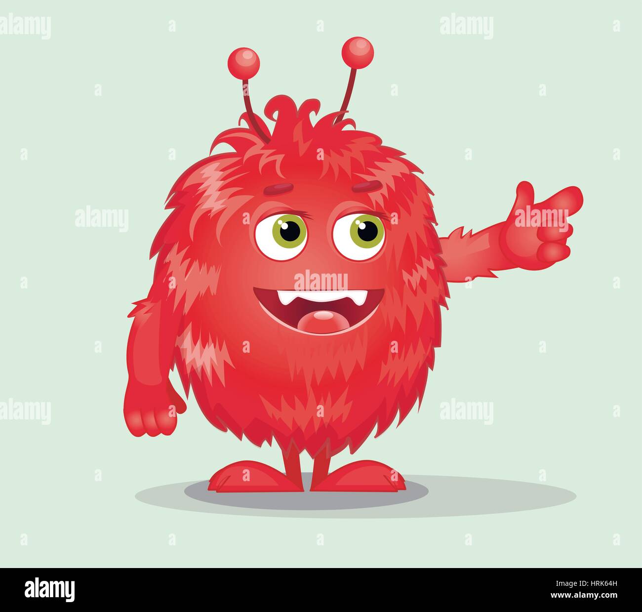 Good monsters as a hero, to games, children's magazines Stock Vector ...