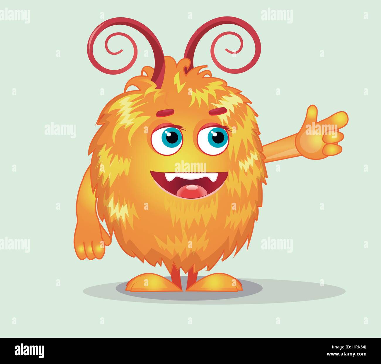Good monsters as a hero, to games, children's magazines Stock Vector ...