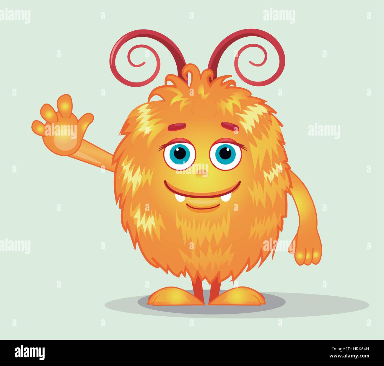 Good monsters as a hero, to games, children's magazines Stock Vector ...