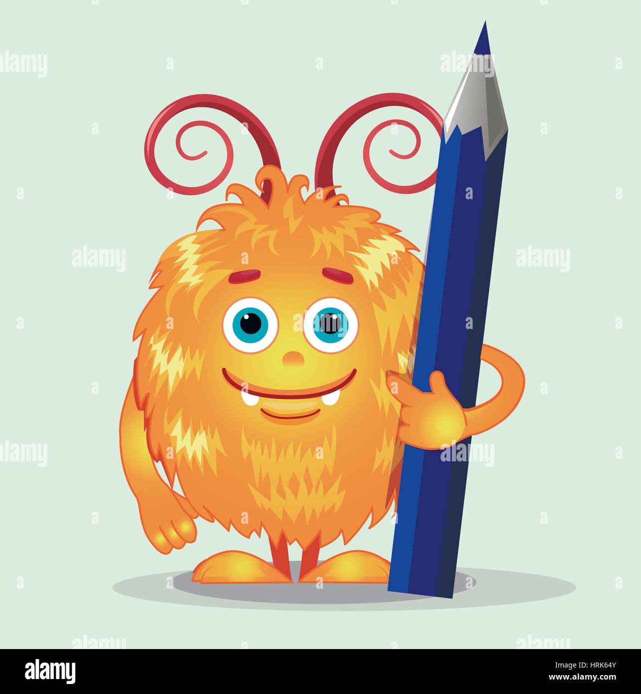 Good monsters as a hero, to games, children's magazines Stock Vector ...