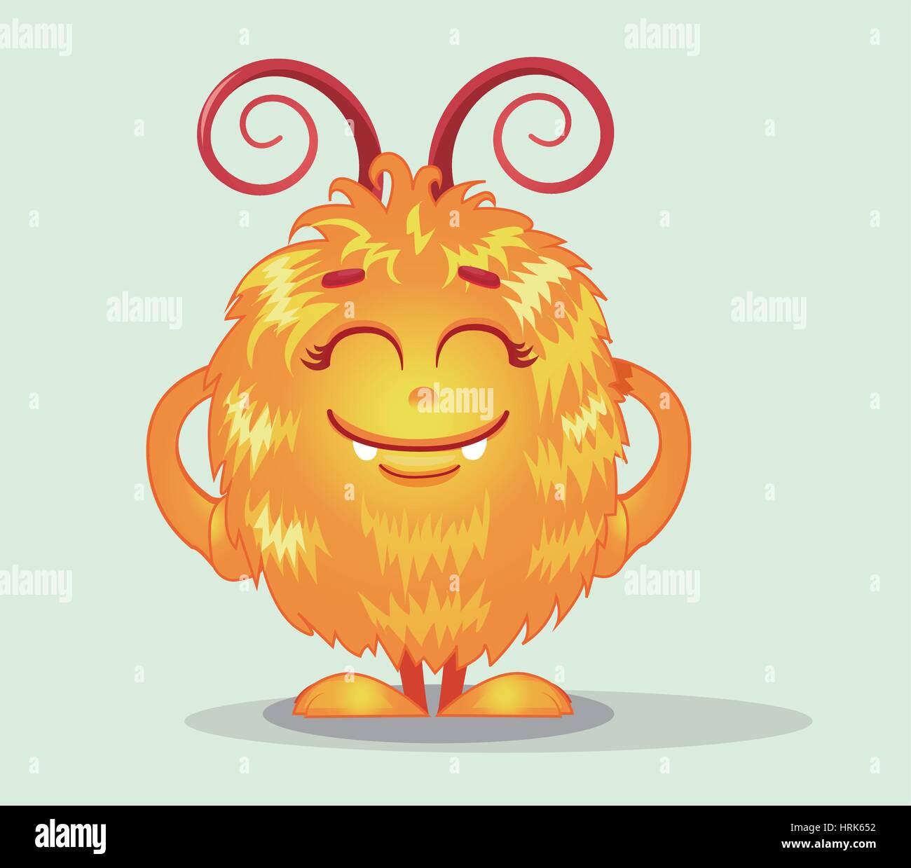 Good monsters as a hero, to games, children's magazines Stock Vector ...