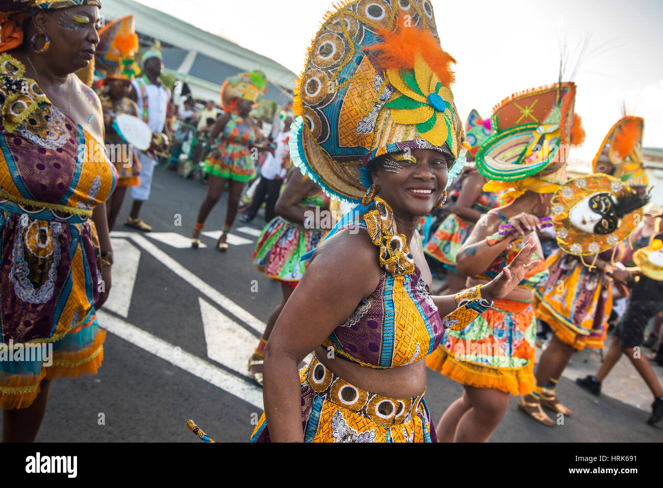 carnival in guadeloupe Stock Photo - Alamy