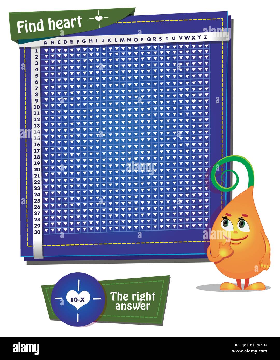 Visual Game for children. Task: find the heart Stock Vector Image & Art ...