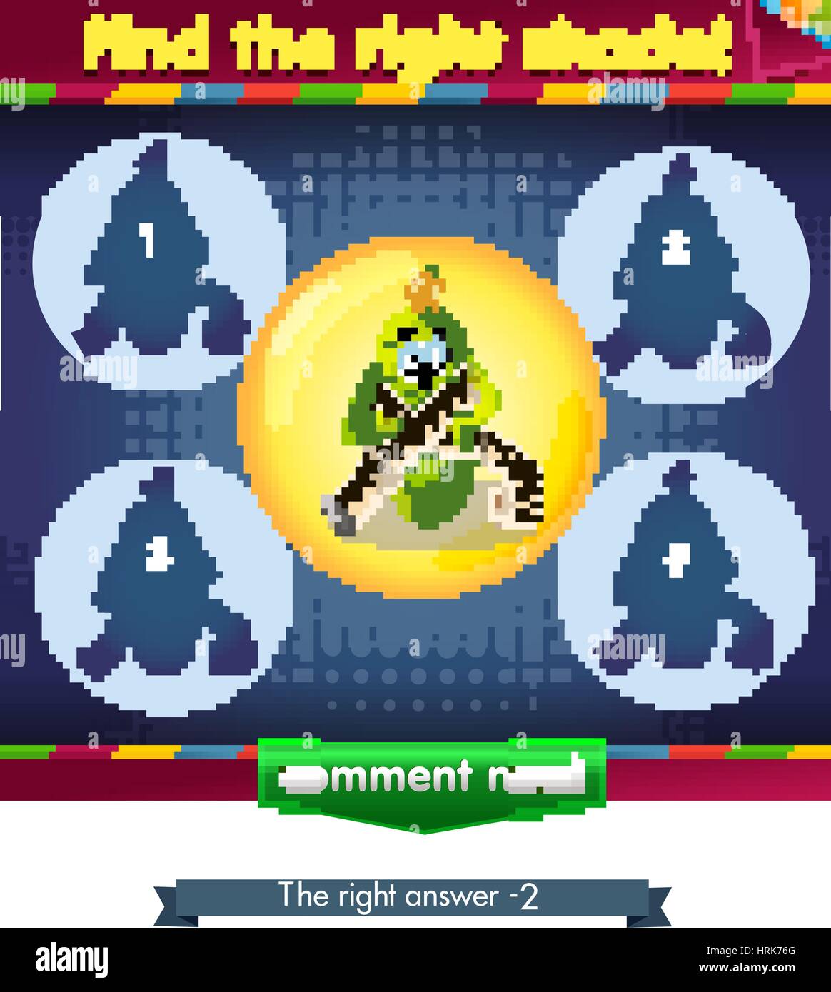 Visual Game for children. Task: Find the right shade Stock Vector Image ...