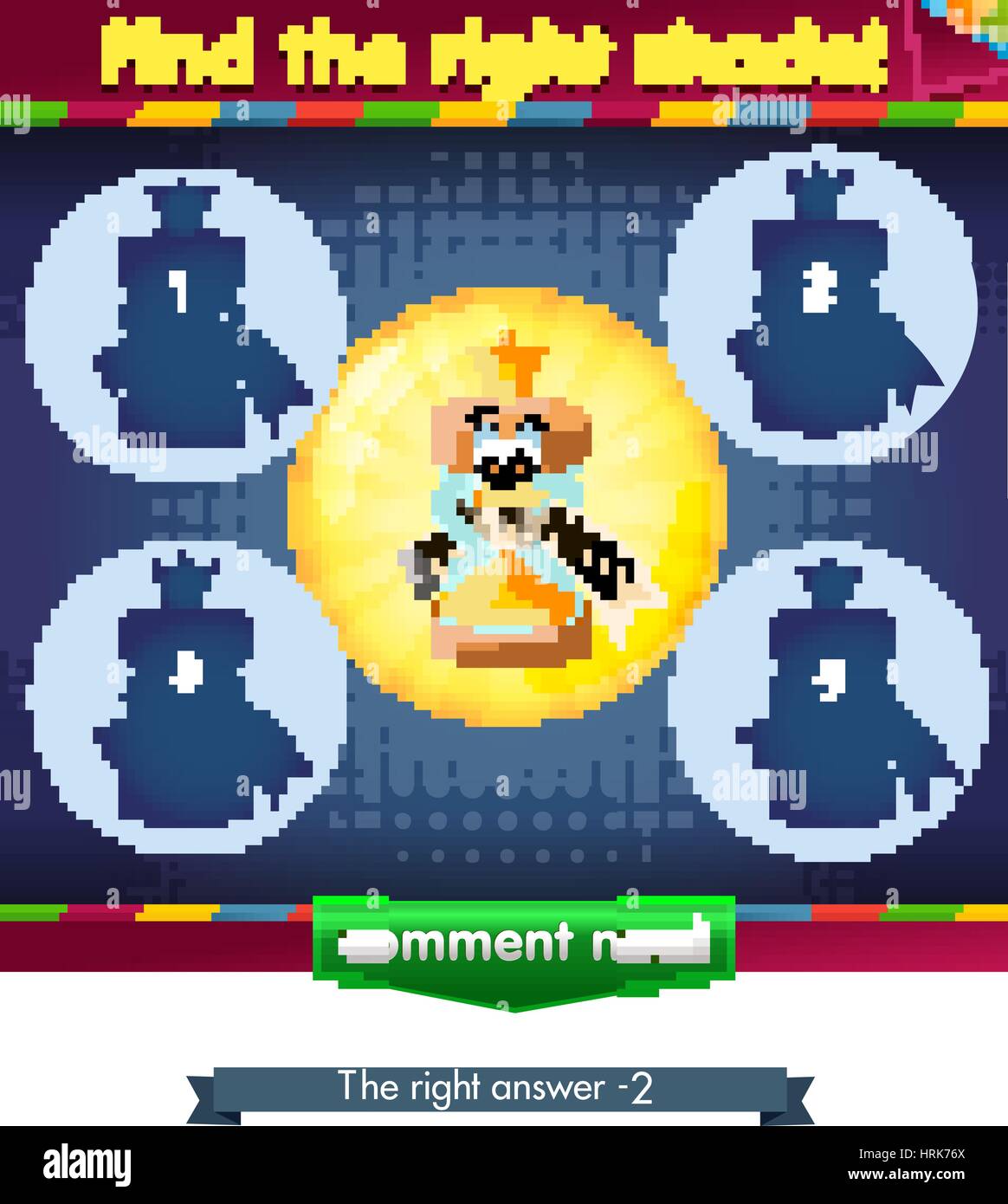 Visual Game for children. Task: find the right shade Stock Vector Image ...