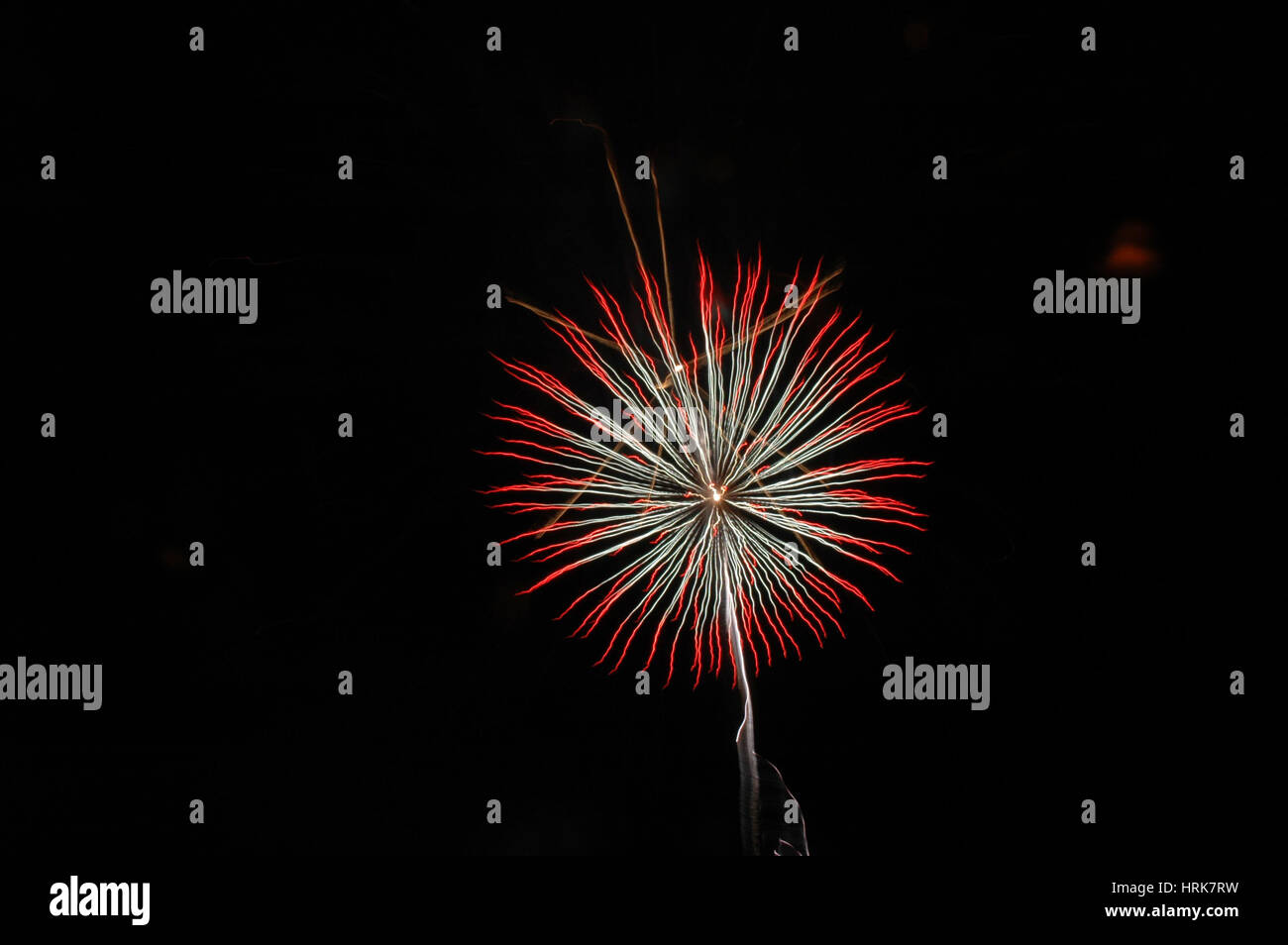 Fireworks in red hi-res stock photography and images - Alamy