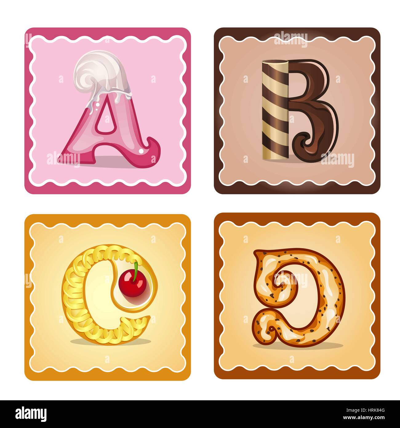 Birthday cards chocolate Stock Vector Images - Alamy